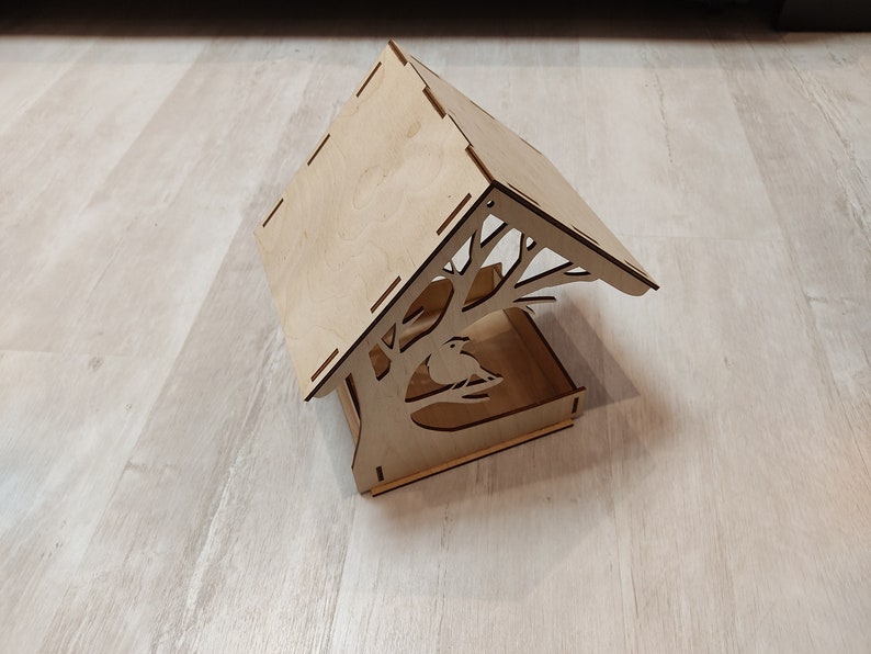 Bird Feeder Vector File Wood Feeder for Birds Laser Cut - Etsy