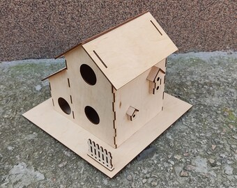 Bird House Dxf File | Etsy