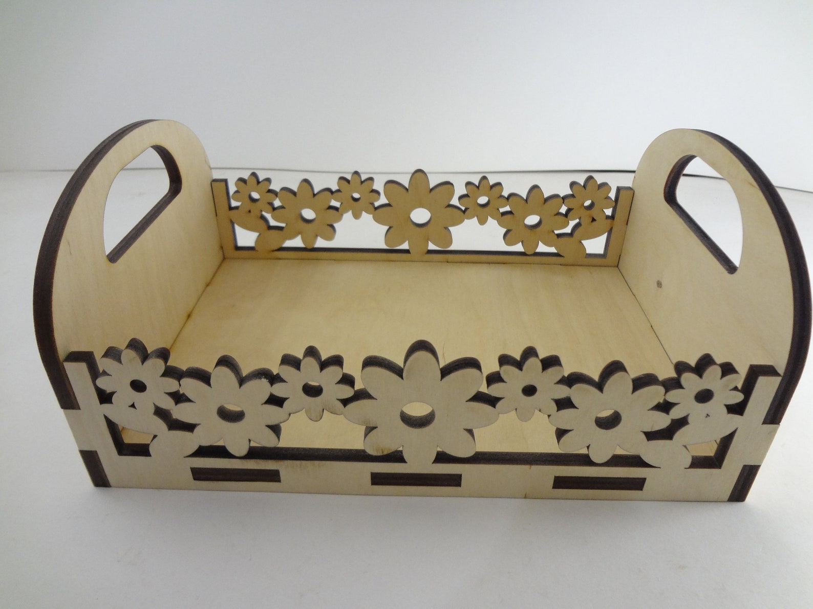 Tray 2 with pattern Vector fileray dxf Tray Laser Cut Files | Etsy