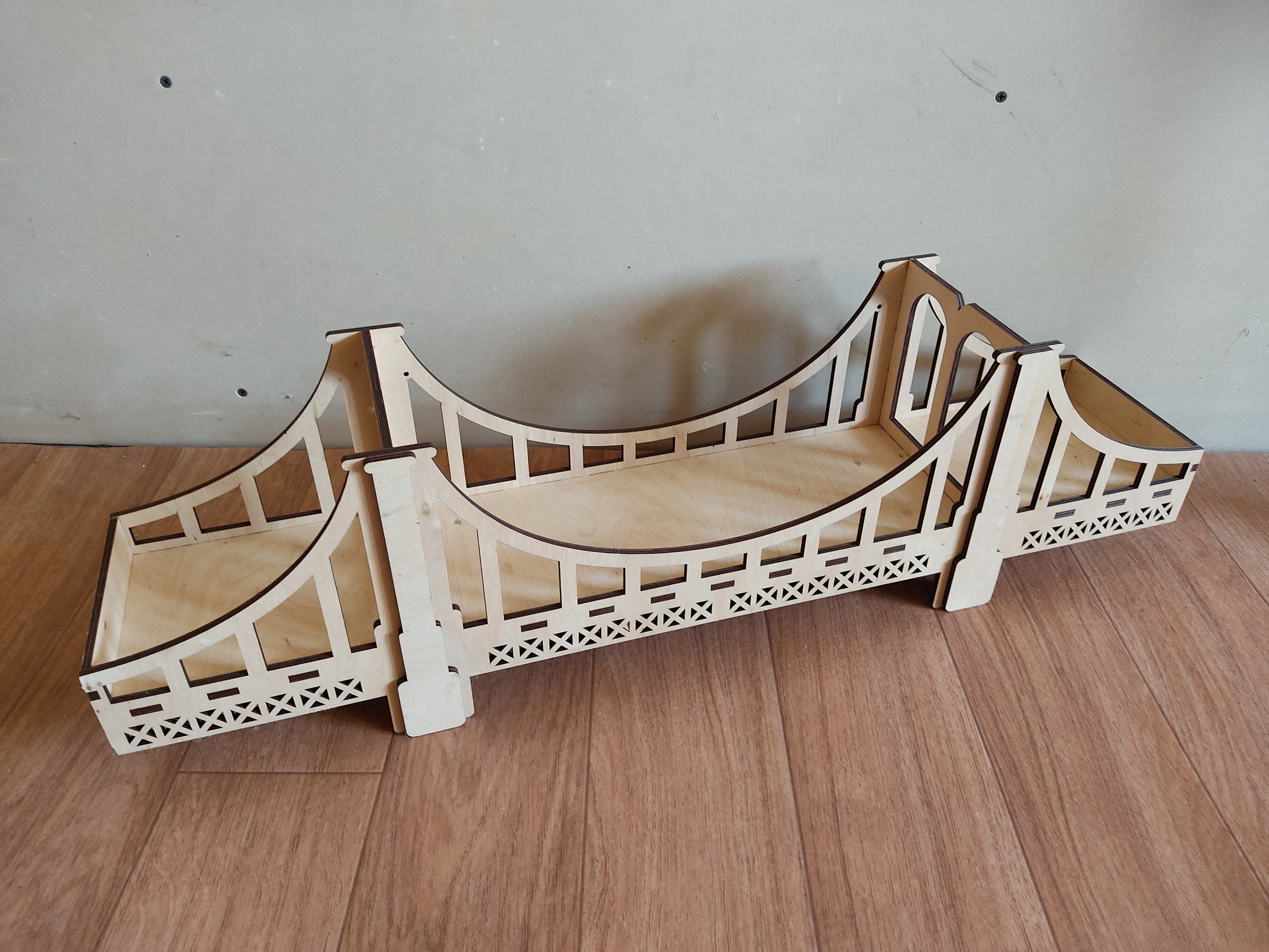 Wood Bridge Shelf Vector File Wall Shelf Bridge Laser Cut - Etsy