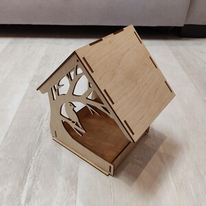 Bird Feeder Vector File, Wood Feeder for Birds, Laser Cut Files Svg,dxf ...