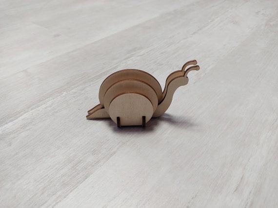 Snail Vector File Snail Stand for Business Cards Laser Cut - Etsy