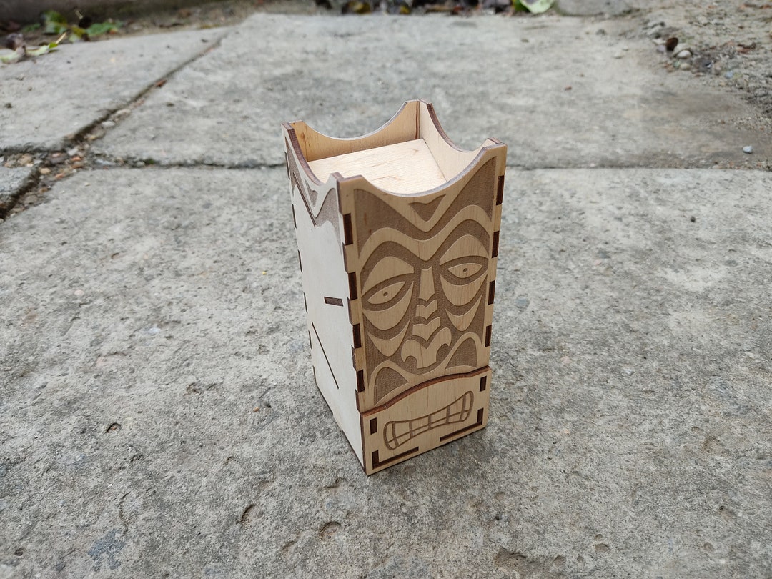 Dice Tower Vector File, Laser Cut Svg,dxf,ai,cdr,cnc Pattern Glowforge ...