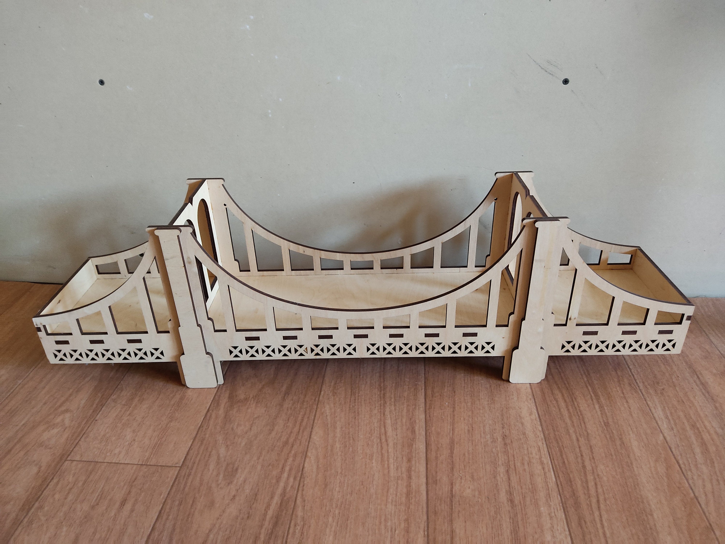 Wood Bridge Shelf Vector File Wall Shelf Bridge Laser Cut - Etsy