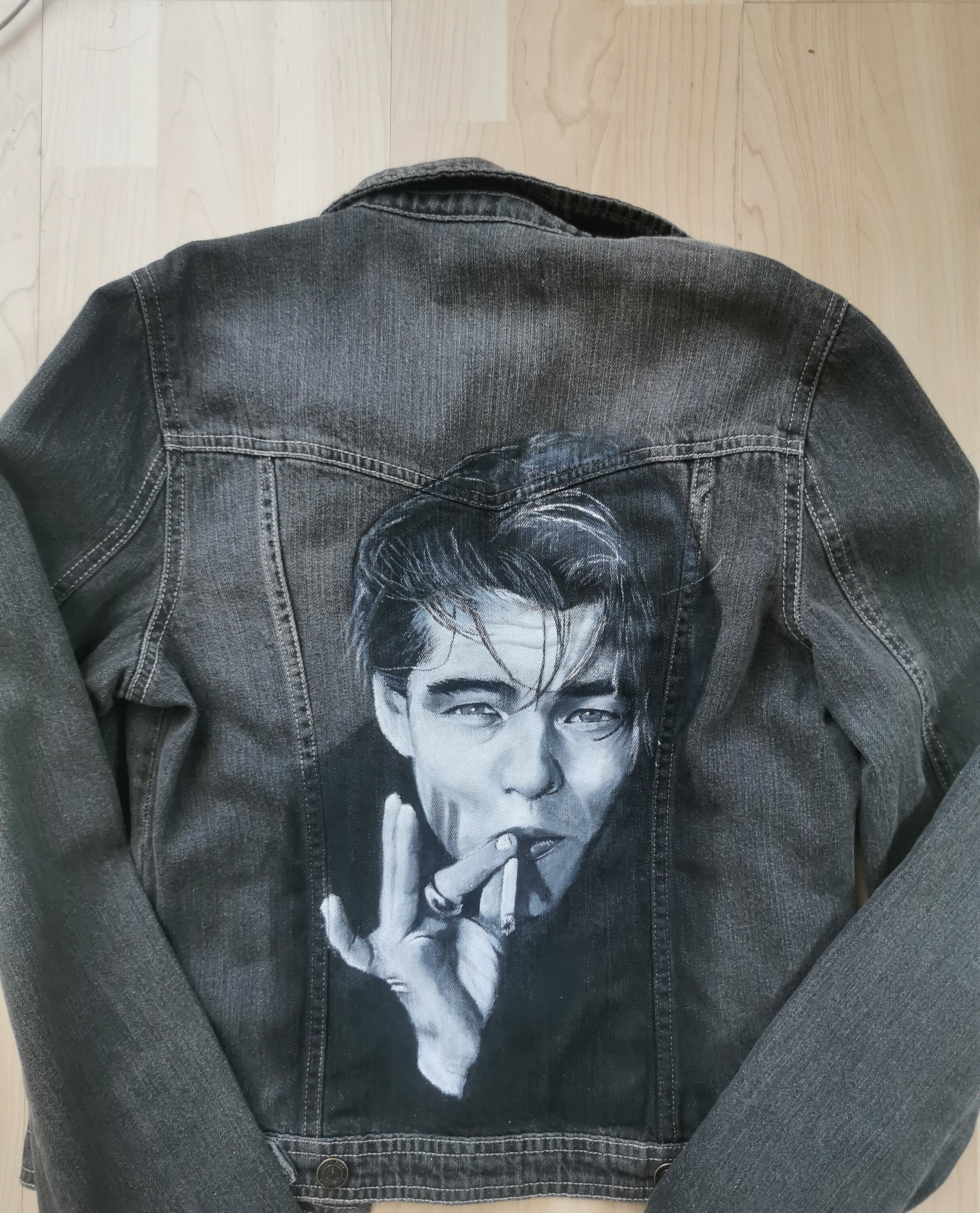 Customized Hand Painted Denim Jacket Made to Order - Etsy