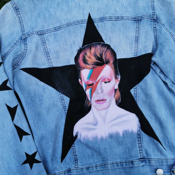 David Bowie Jean Jacket - Etsy
