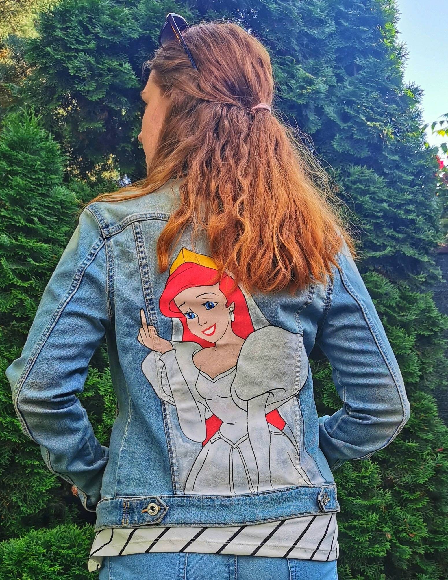 Disney Ariel Little Mermaid Wedding Bridal Bride Custom Hand Painted ...