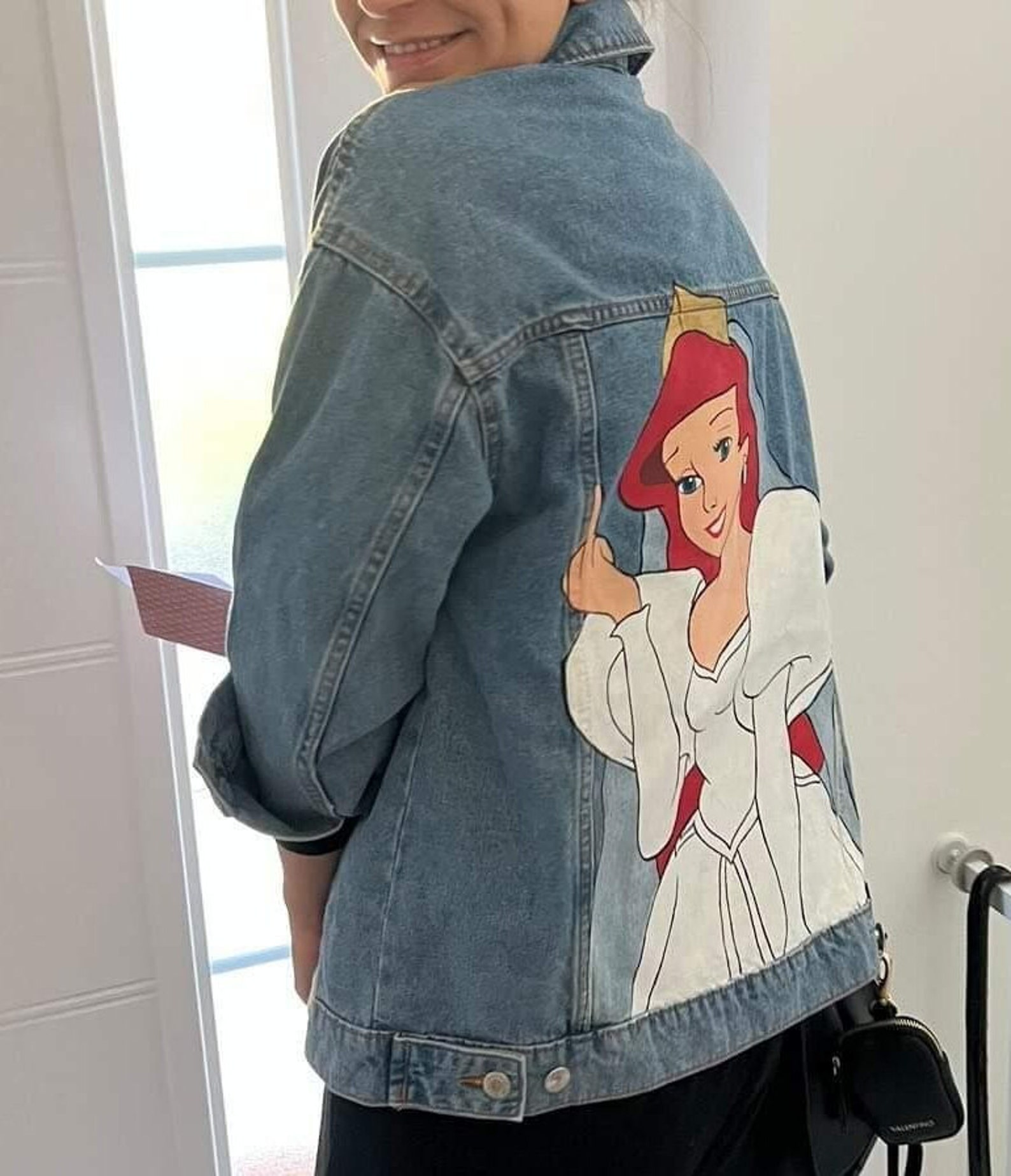 Disney Ariel Little Mermaid Wedding Bridal Bride Custom Hand Painted ...