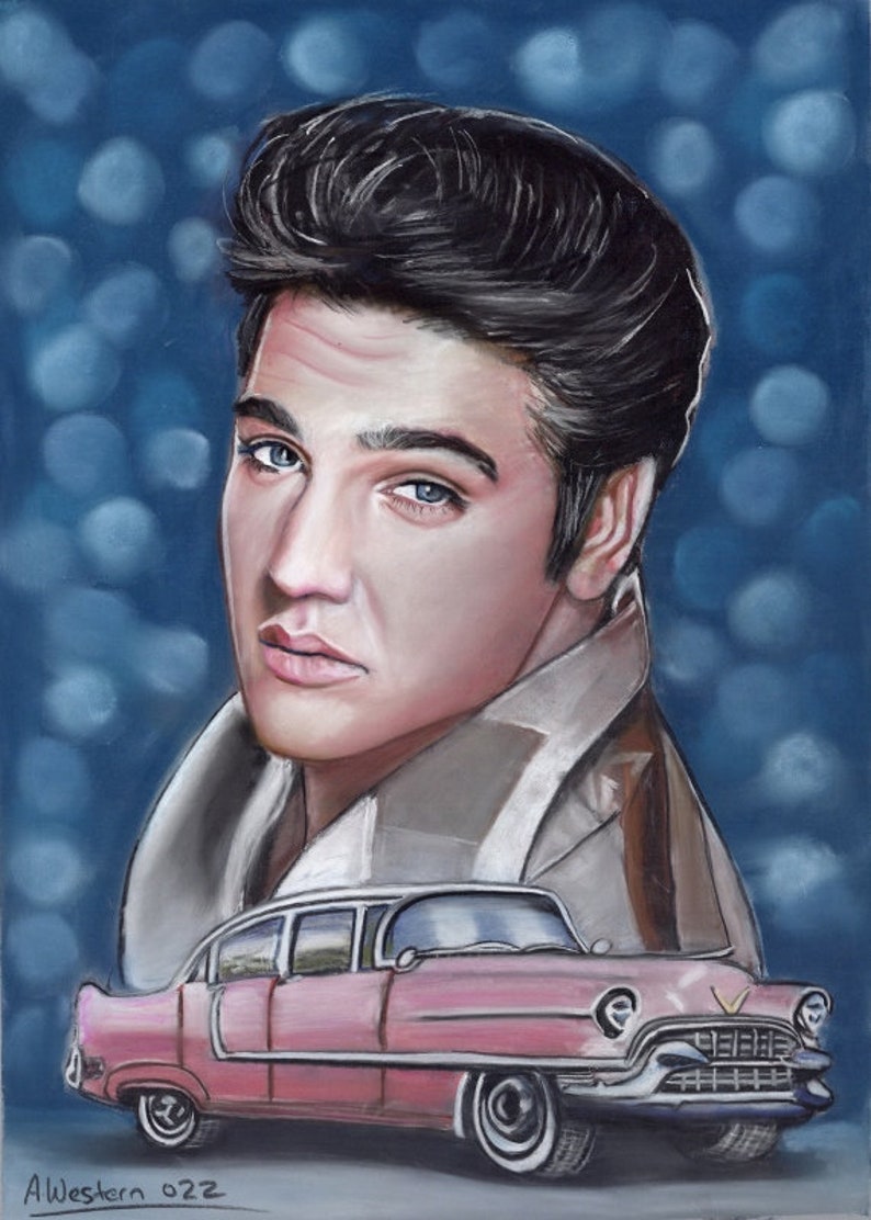 ELVIS PRESLEY PORTRAIT - Etsy