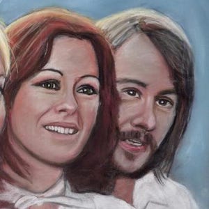 ABBA Pastel Painting: A Vibrant Tribute to the Iconic Swedish Pop Band ...