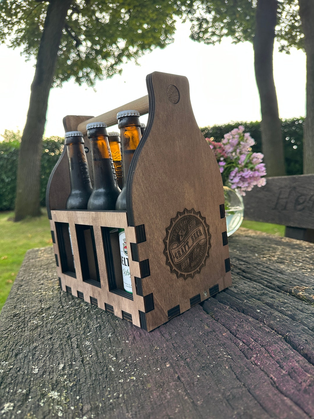 Beer Caddy for 0.5l Bottles, Men's Handbag, Beer Holder, Father's Day ...