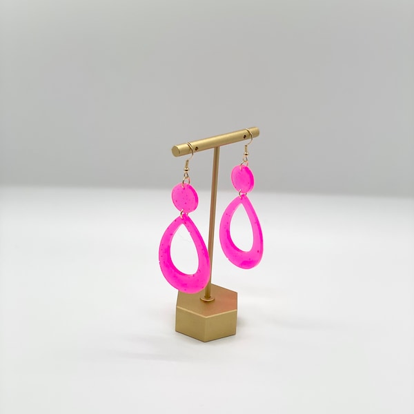 Hot Pink Earrings - Etsy