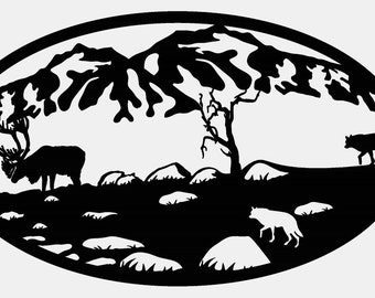 Caribou Svg Painting - Etsy
