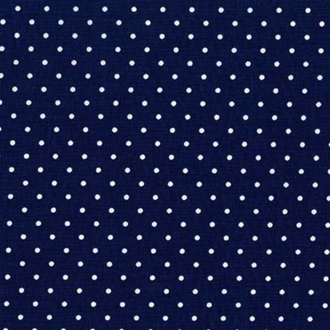 Pinhead Polka-dot Navy Fabric, Michael Miller Fabrics, 100% Cotton - Etsy