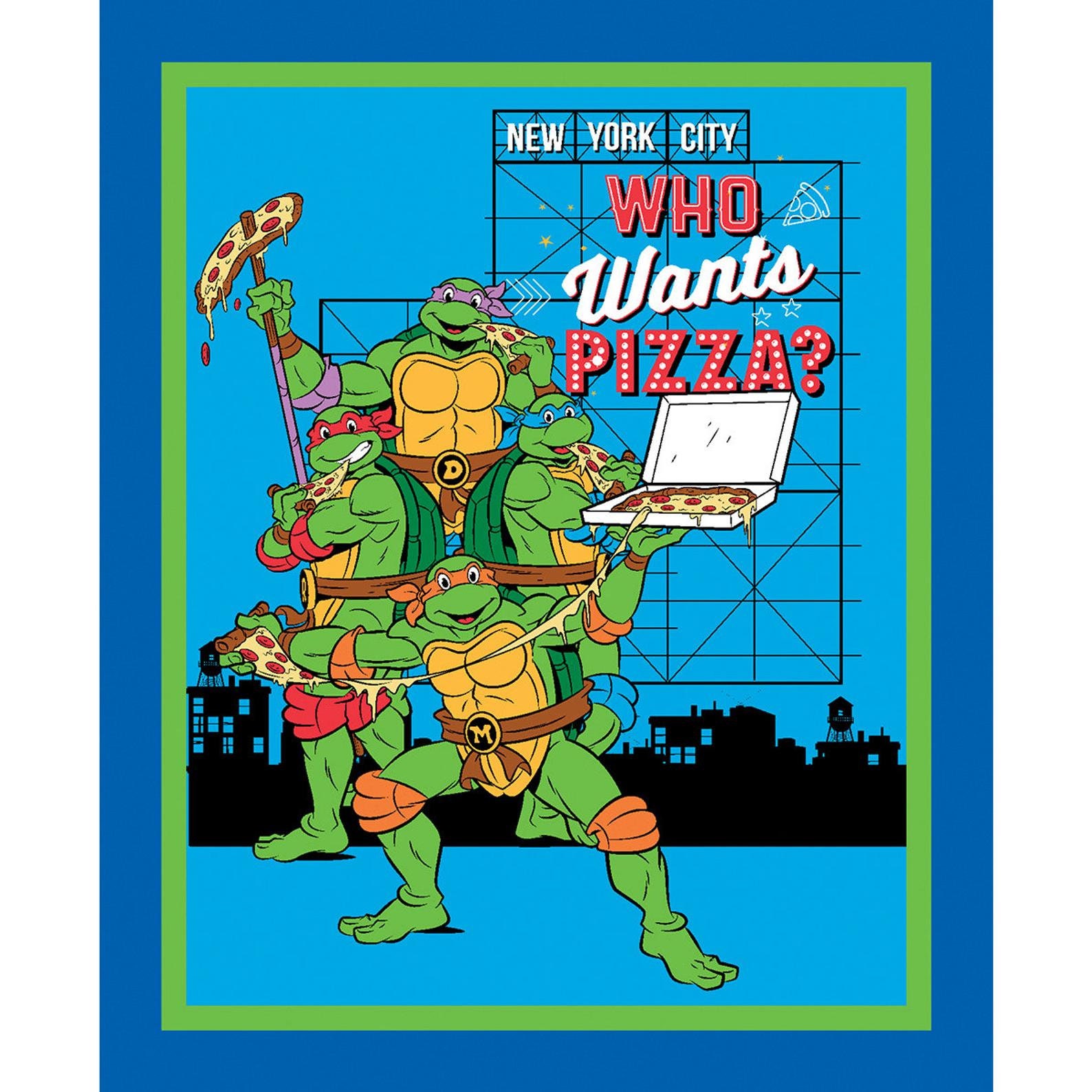 Teenage Mutant Ninja Turtles Fabric Panel, Full Panel, Approx. 36 X 44 ...