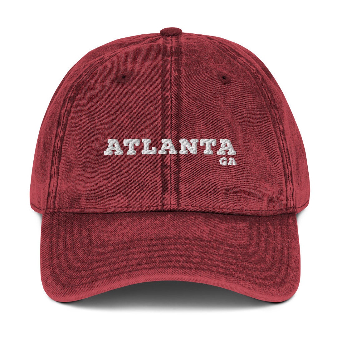 Atlanta Vintage Cotton Twill Cap | Atlanta, Georgia, Baseball Cap ...