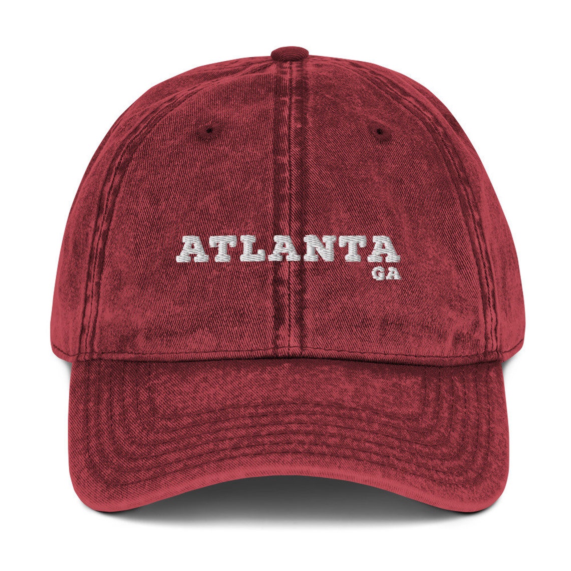 Atlanta Vintage Cotton Twill Cap | Atlanta, Georgia, Baseball Cap ...