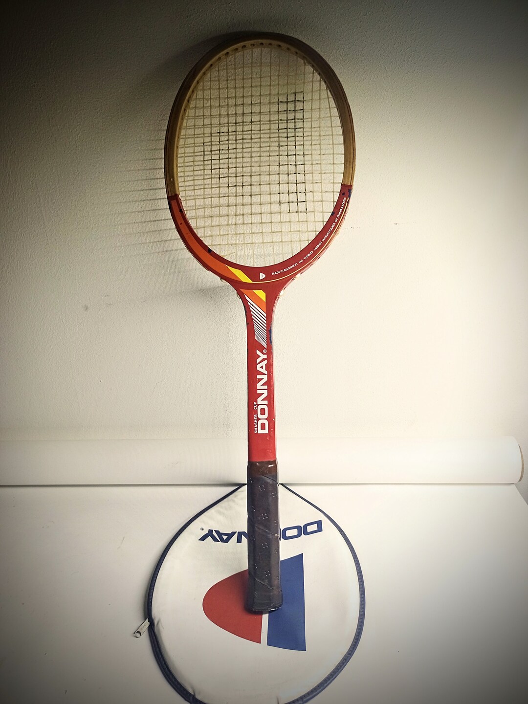 1970's Vintage Used Wooden Tennis Racket Donnay "smasher Cup" for Use ...