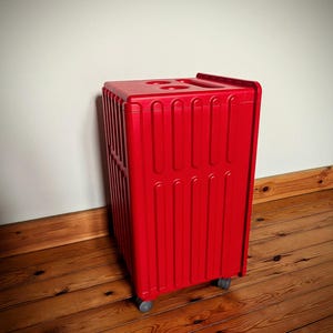 RARE Vintage IKEA DIDRIK Red Bedside / Storage / Side Table Designed by ...