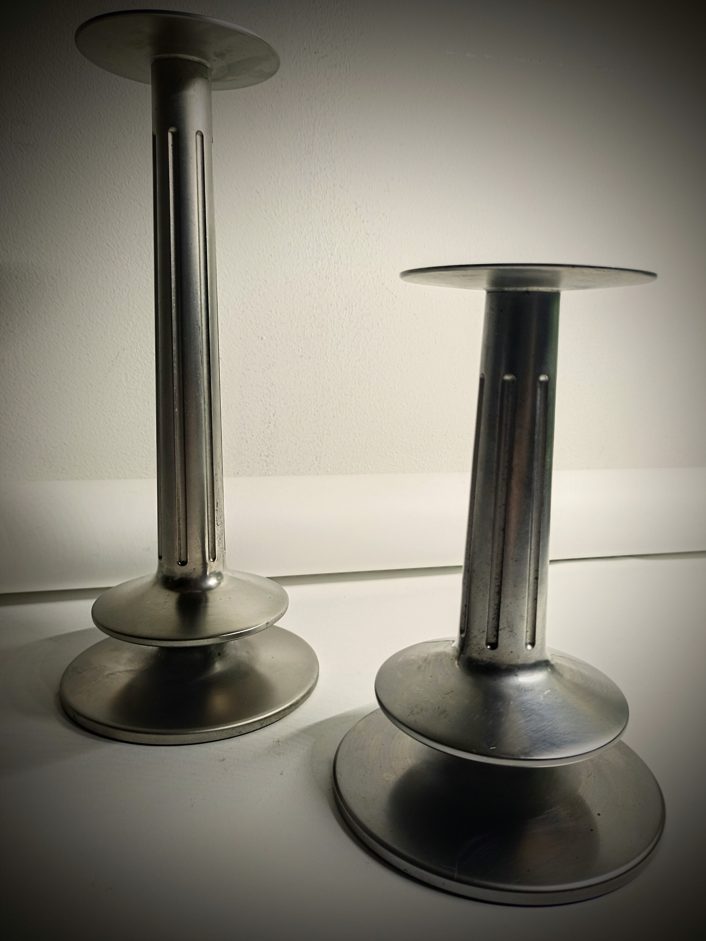 Vintage Ikea Aluminum Maria Vinka Design SET of Candlestick Holders Two ...