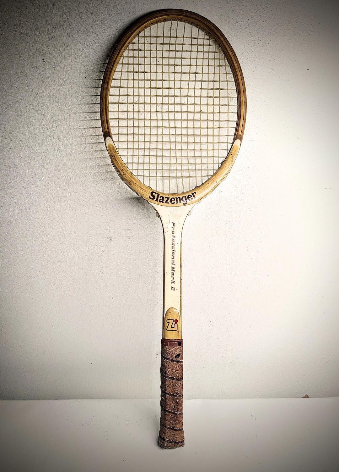 Lovely Slazenger VINTAGE Tennis Racket "proffesional Mark 2" WOOD ...