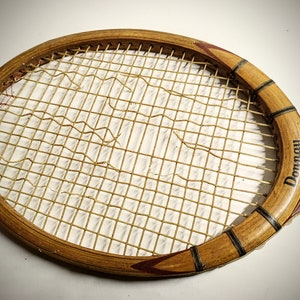 1970's Vintage Used Wooden Tennis Racket Donnay super Ace for ...
