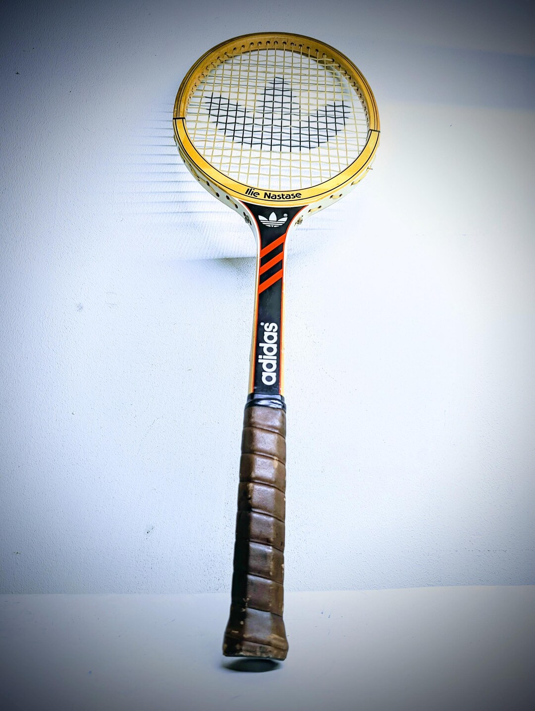Vintage ADIDAS Tennis Racket Nastase Ads 040 Red&black Rare Very Good ...