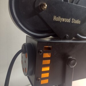 Vintage Hollywood Studio Table Light Faux Movie Camera Reel Projector ...