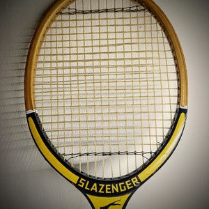 Rare Vintage Slazenger "service" Tennis Racket Vintage England Frame ...