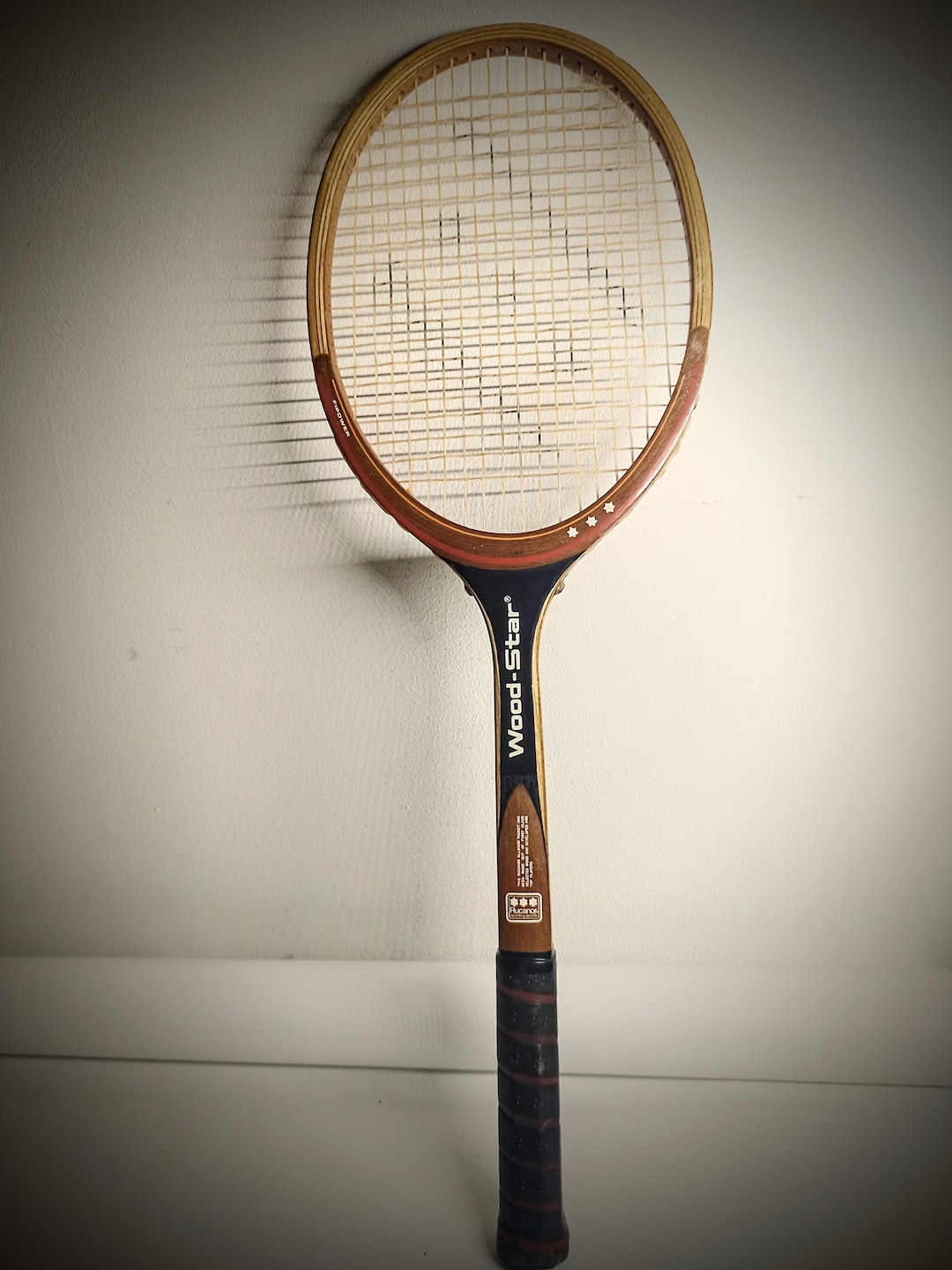 Vintage "wood-star" 1970's Tennis Racket by Rucanor in Lovely Condition ...