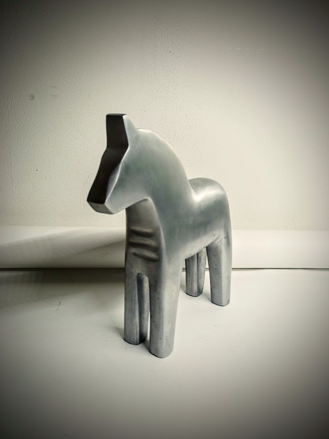 Rare ALUMINUM Vintage Ikea DALA Horse Statue Dalahäst - Etsy