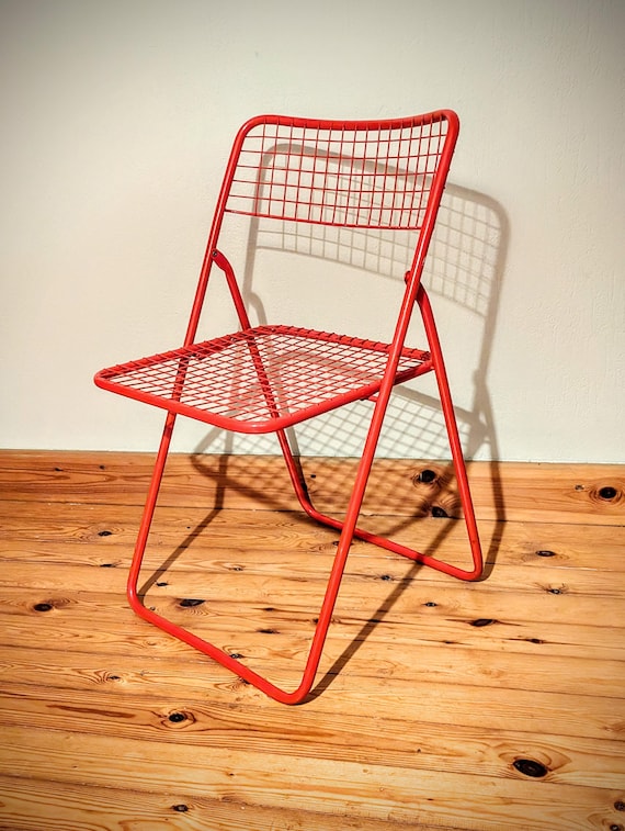 IKEA Rappen Ikea Ted net Chair RED Niels Gammelgaard 1976 Good Vintage Condition Awesome Color rare Etsy
