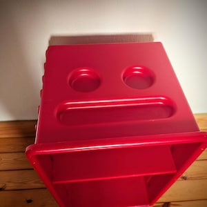 RARE Vintage IKEA DIDRIK Red Bedside / Storage / Side Table Designed by ...