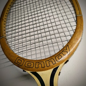 1970's Vintage Used Wooden Tennis Racket Donnay "match Point" for ...