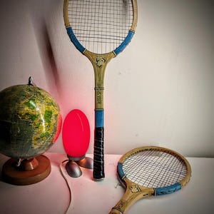 Vintage Set of Two BLUE 1960/70's Tennis Rackets "assa Sport Vintage ...