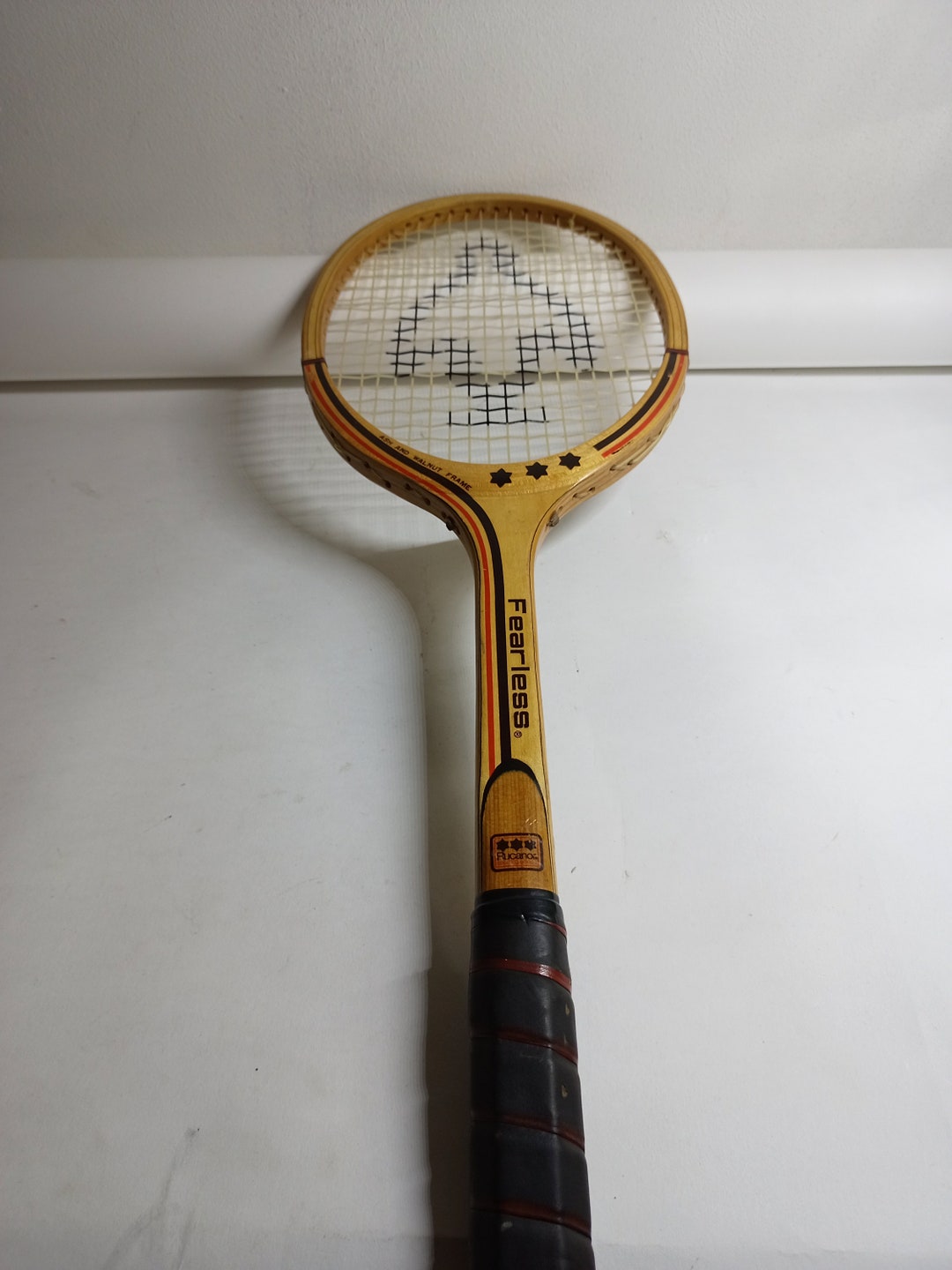 Beautifull Ash and Walnut Frame Good Condition 1970's Vintage Tennis ...