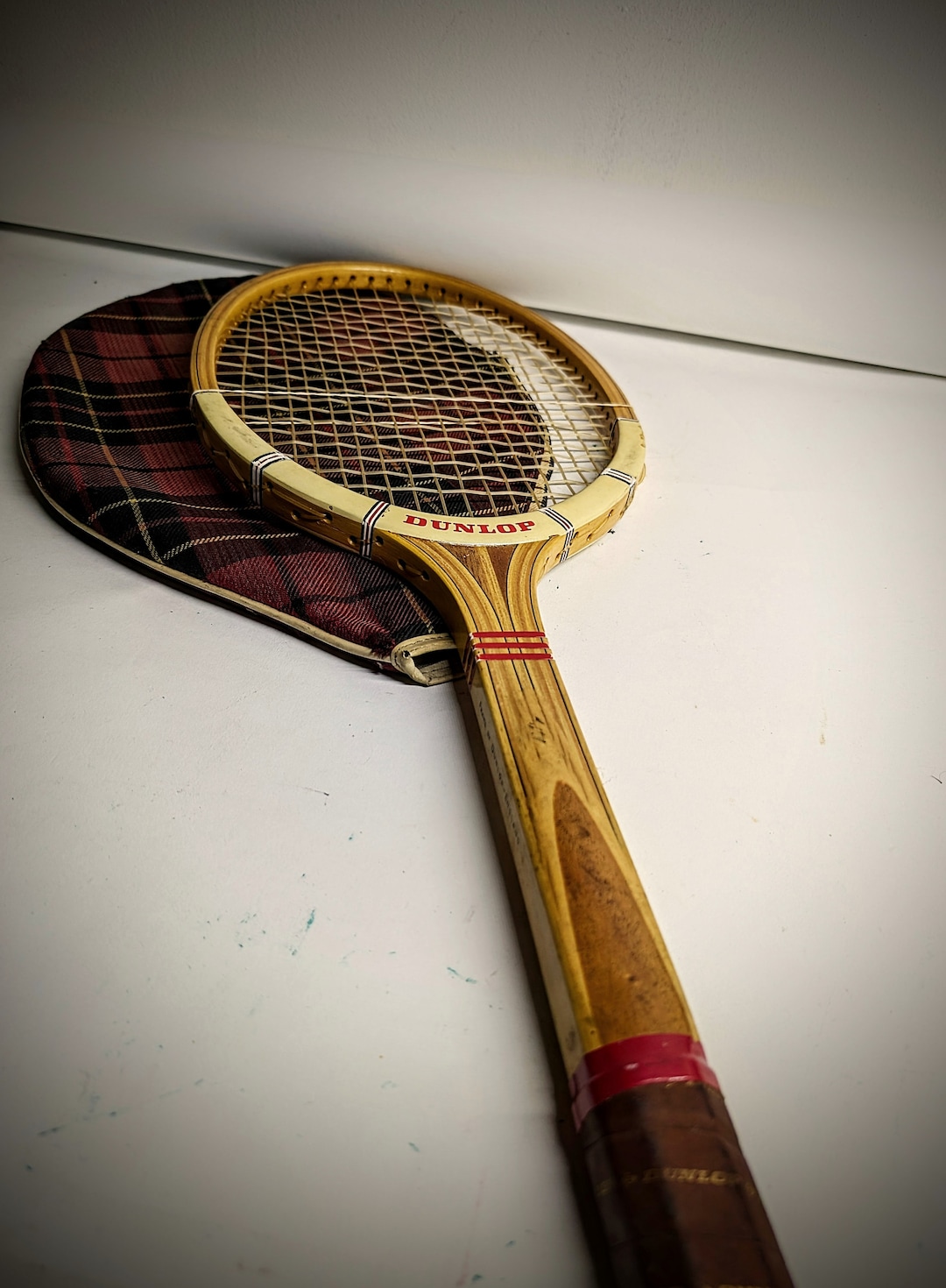 Rare Vintage Dunlop Maxply INTERNATIONAL Wooden Tennis Racket for ...