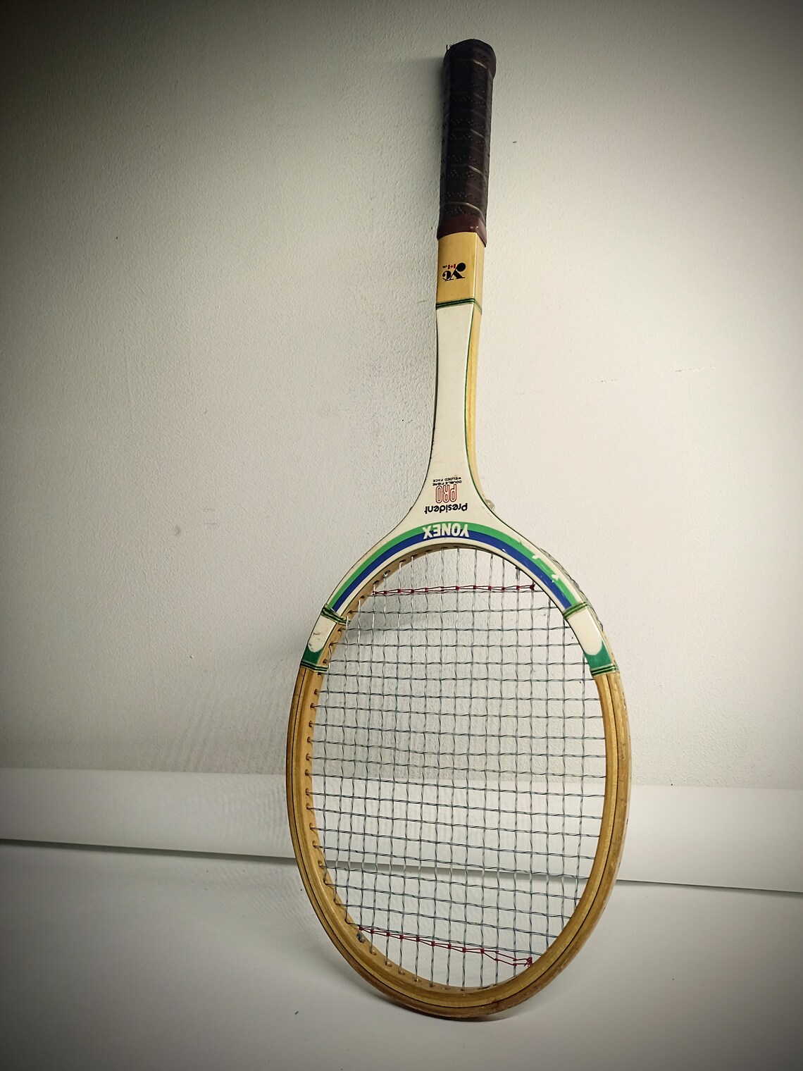 Vintage YONEX President PRO Double Fiber Welded Face Tennis Racket 1970 ...
