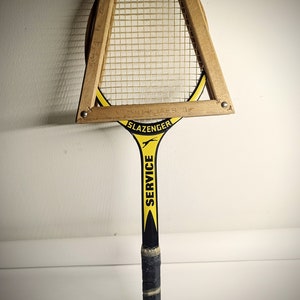 Rare Vintage Slazenger "service" Tennis Racket Vintage England Frame ...