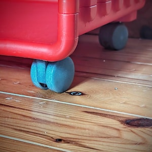 RARE Vintage IKEA DIDRIK Red Bedside / Storage / Side Table Designed by ...