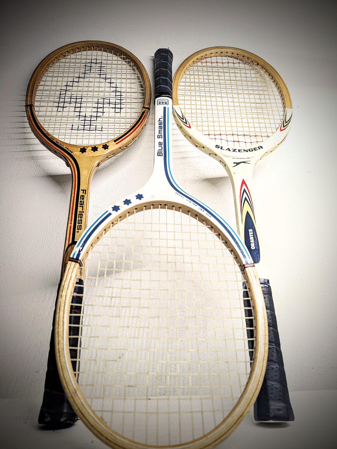 Vintage Set of THREE Vintage Tennis Rackets - Vintage Condition! 1970's ...