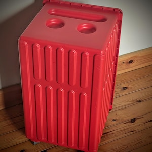 RARE Vintage IKEA DIDRIK Red Bedside / Storage / Side Table Designed by ...
