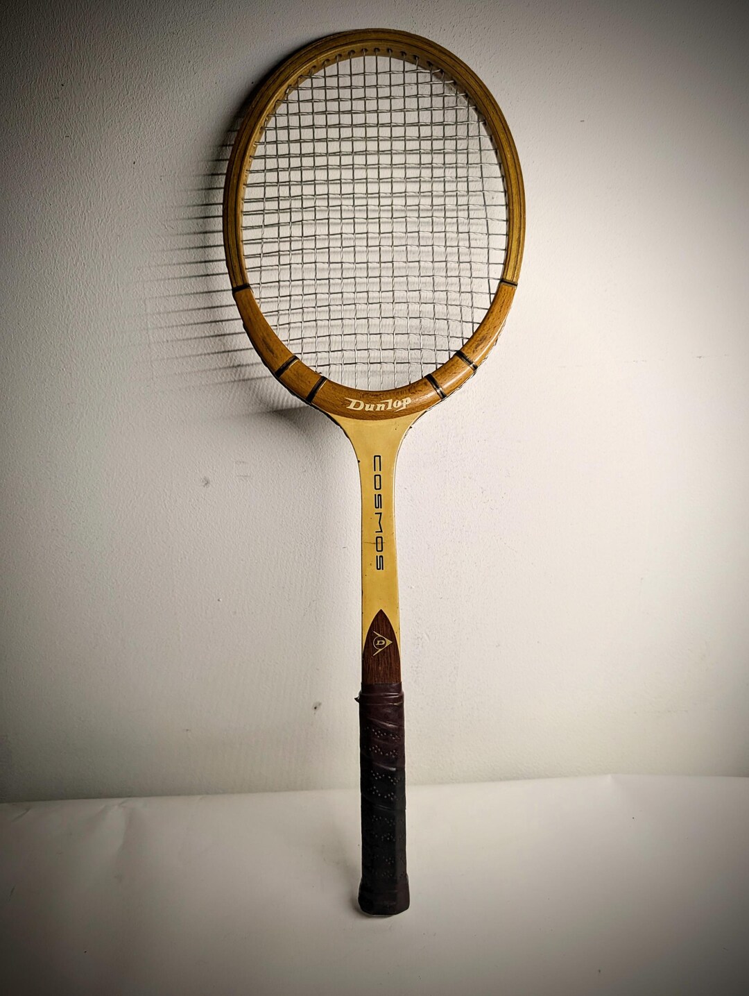 Dunlop COSMOS Vintage Wooden Tennis Racket for Use or Deco!! - Etsy