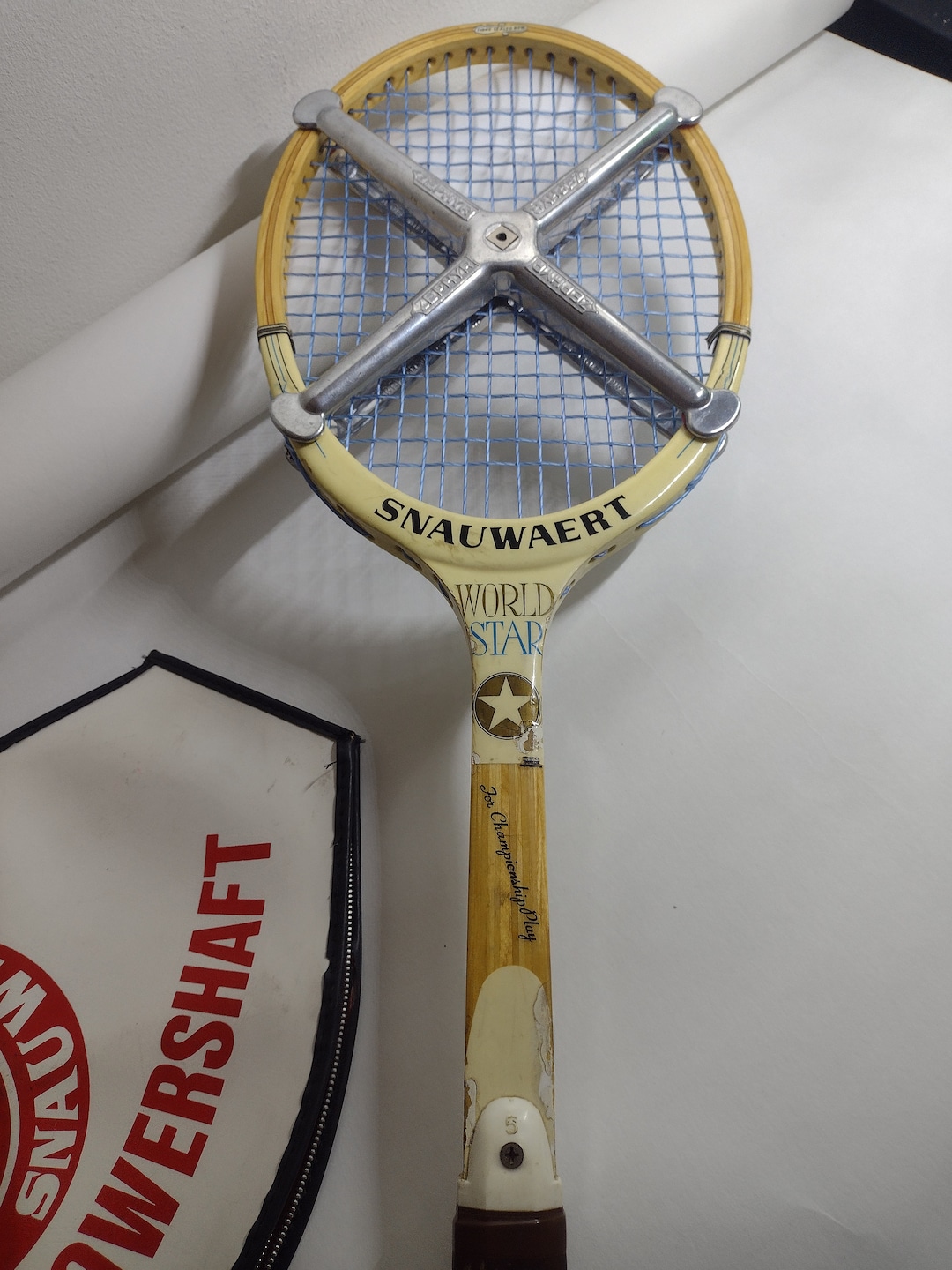 Snauwaert World Star Vintage Tennis Racket 5 Medium Incl. Zephyr ...