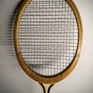 1970's Vintage Used Wooden Tennis Racket Donnay "match Point" for ...
