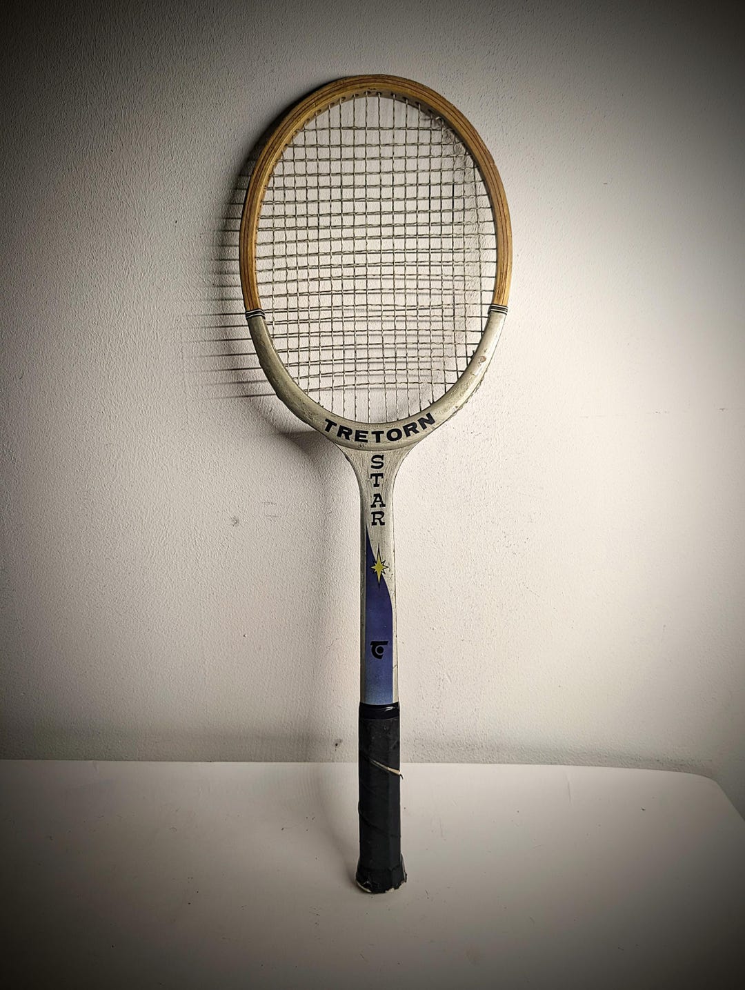 1970's Vintage Used Wooden Tennis Racket Tretorn "star" for Refurbish ...
