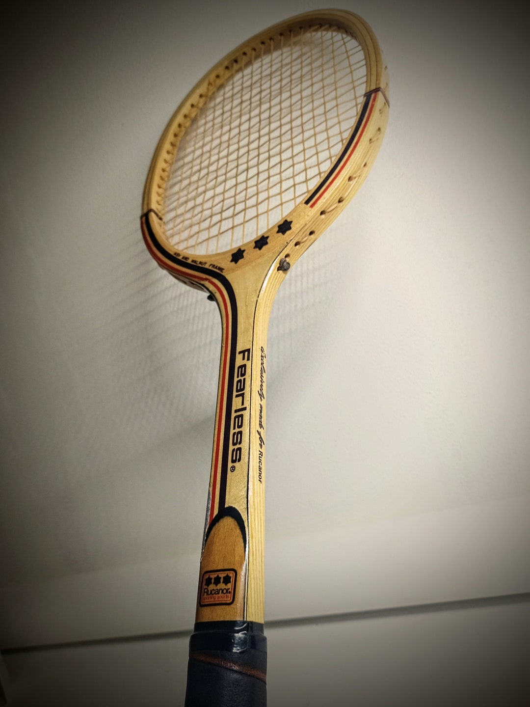 Beautifull Ash and Walnut Frame Mint Condition 1970's Vintage Tennis ...