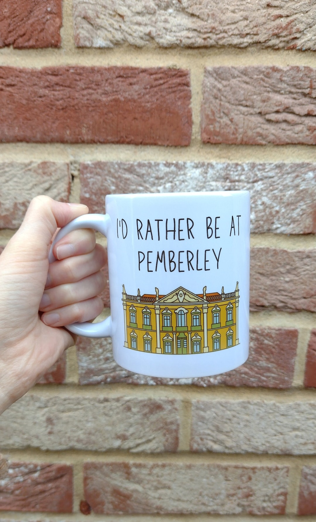 I'd Rather Be at Pemberley Mug | Jane Austen | Pride and Prejudice | Mr ...