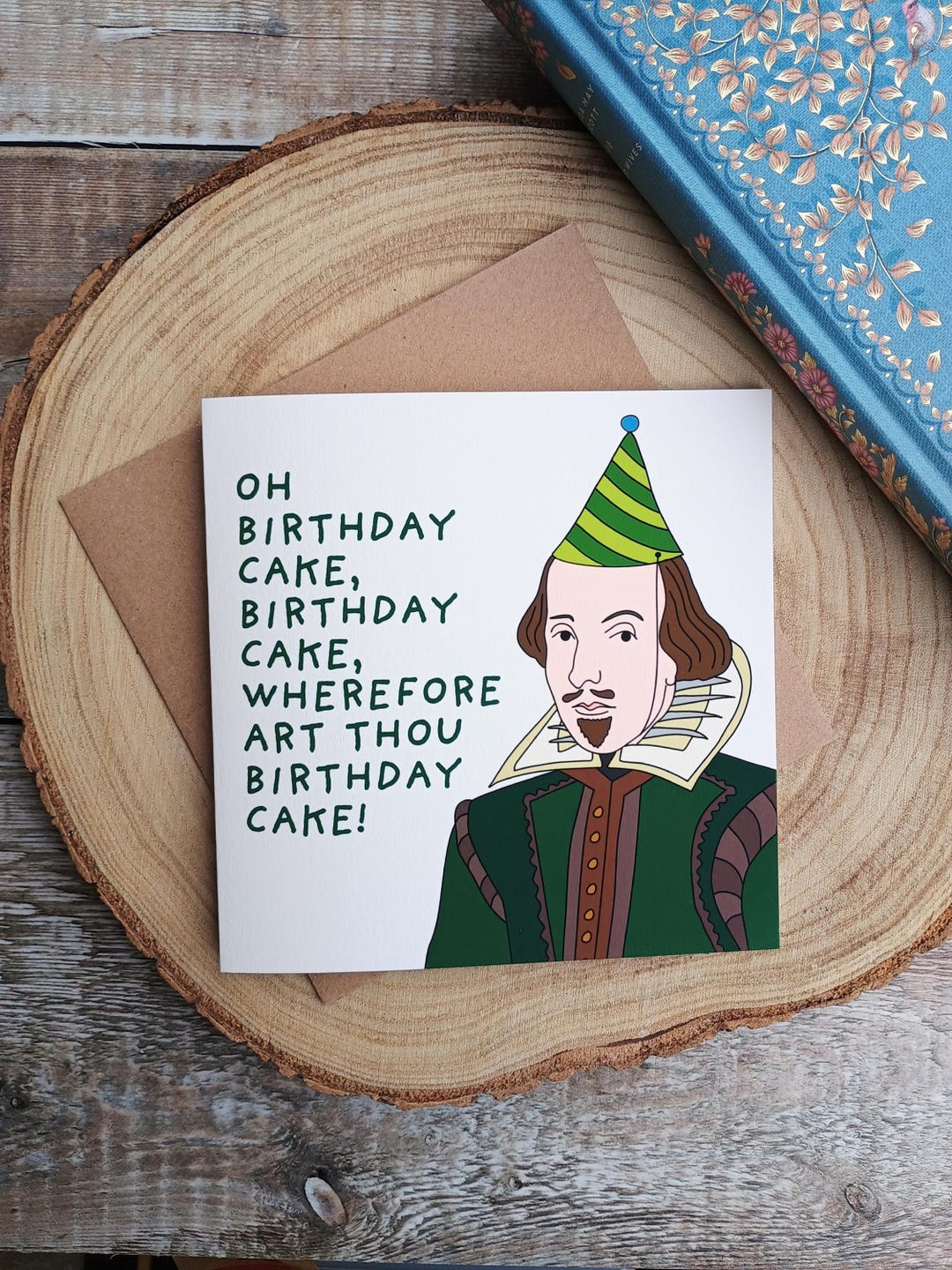 William Shakespeare Birthday Card - William Shakespeare Card - Birthday ...