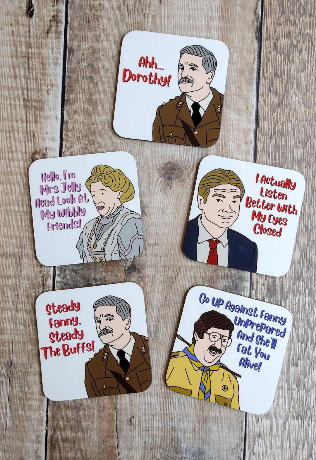 Ghosts Captain Robin Fanny Lady Button Thomas Thorne Pat Coaster - Etsy UK